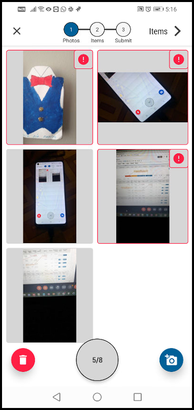 Mobile App Workflow "Take All My Photos First" – Inspections